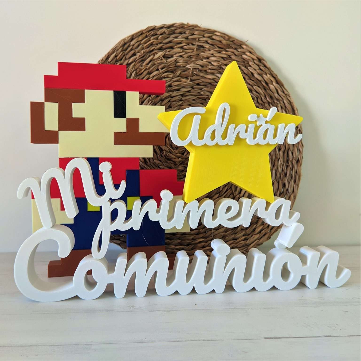 Letras primera comunión + figura 3D - Regala en 3D