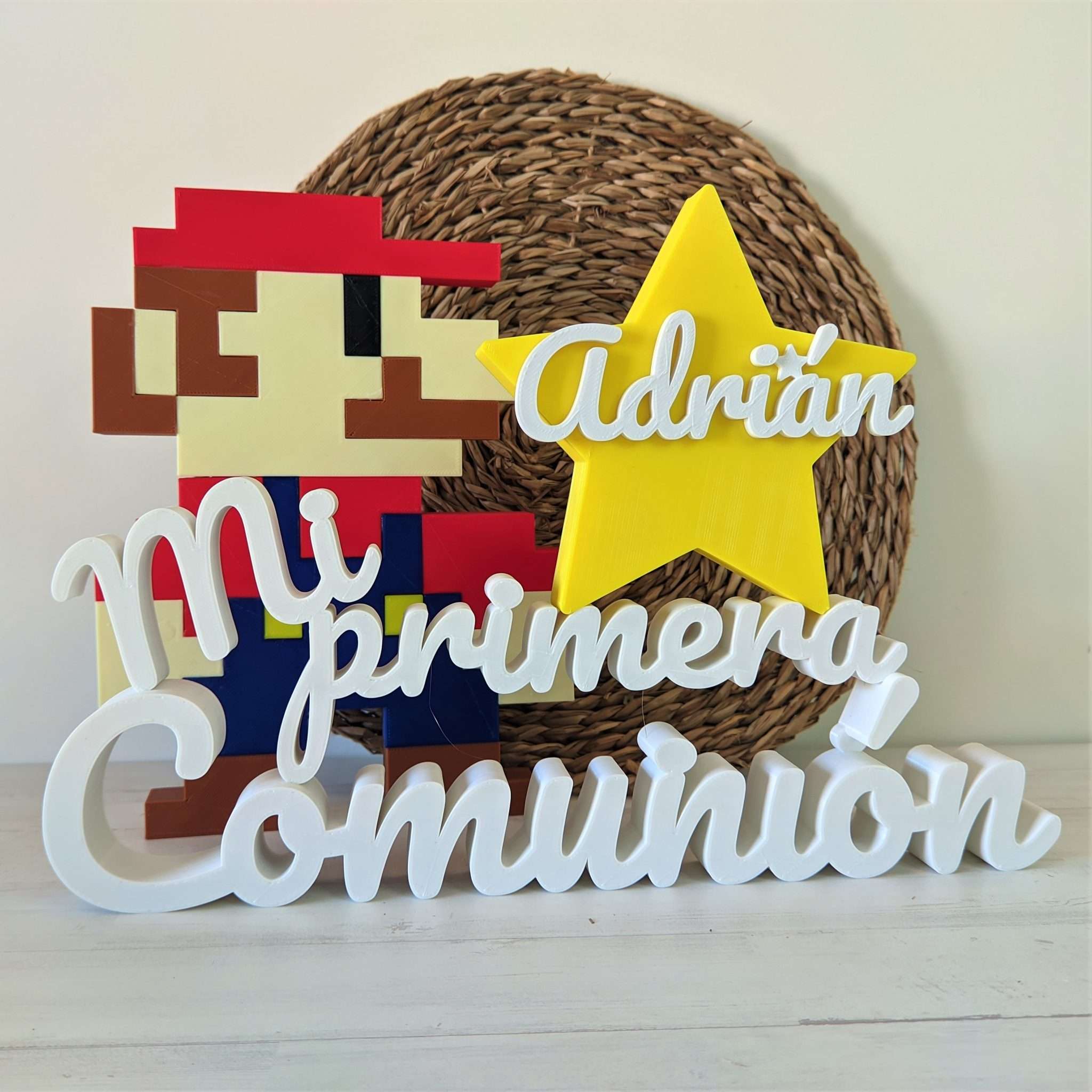 Letras primera comunión + figura 3D - Regala en 3D